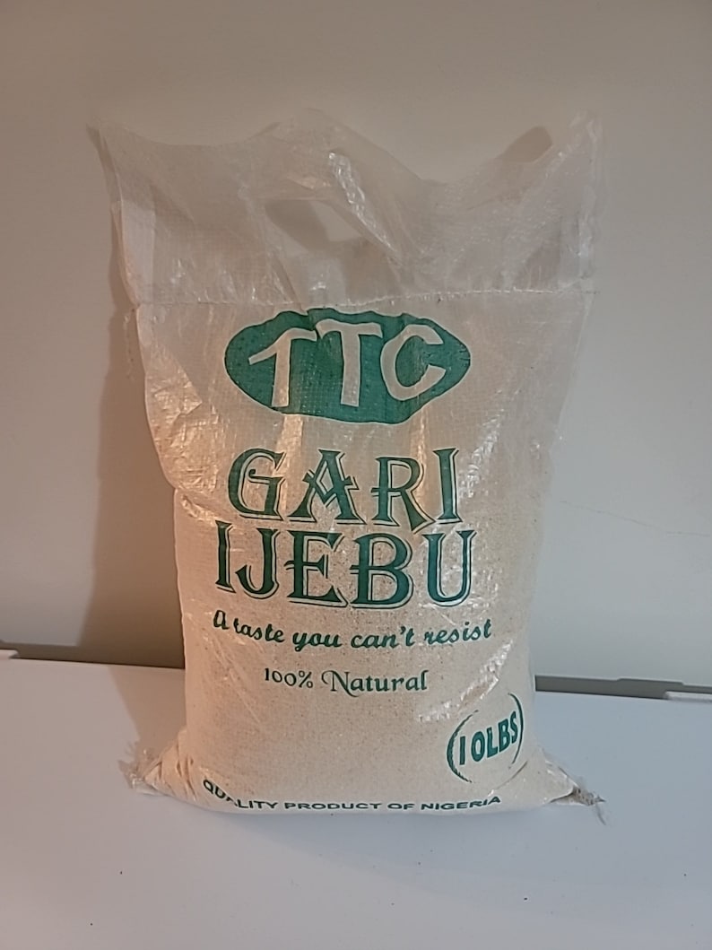 GARI Crispy Flakes White Ijebu Gari From Nigeria Organic Carefully Made ...