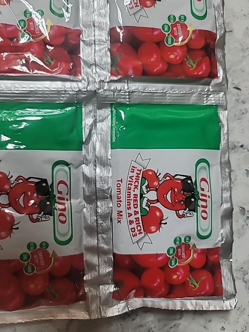 Gino Party Jollof Rice Seasoning Tomato Paste 1 Roll ( Pack of 6 ) 0 ...