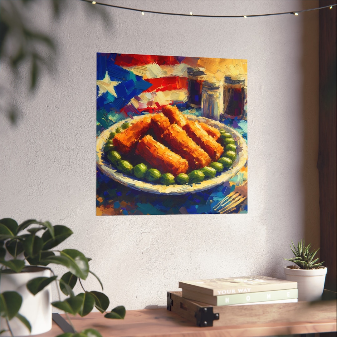 Crunch Into Culture: Alcapurria Cravings Matte Vertical Posters - Etsy