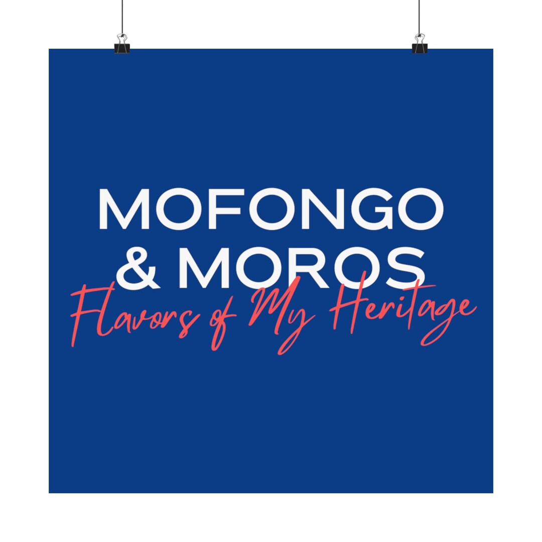 Wall Art Mofongo & Moros Flavors of My Heritage Matte Vertical Posters ...