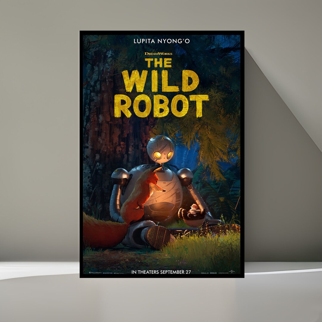 The Wild Robot Movie Poster, Room Decor, Home Decor, Wall Print, Art ...