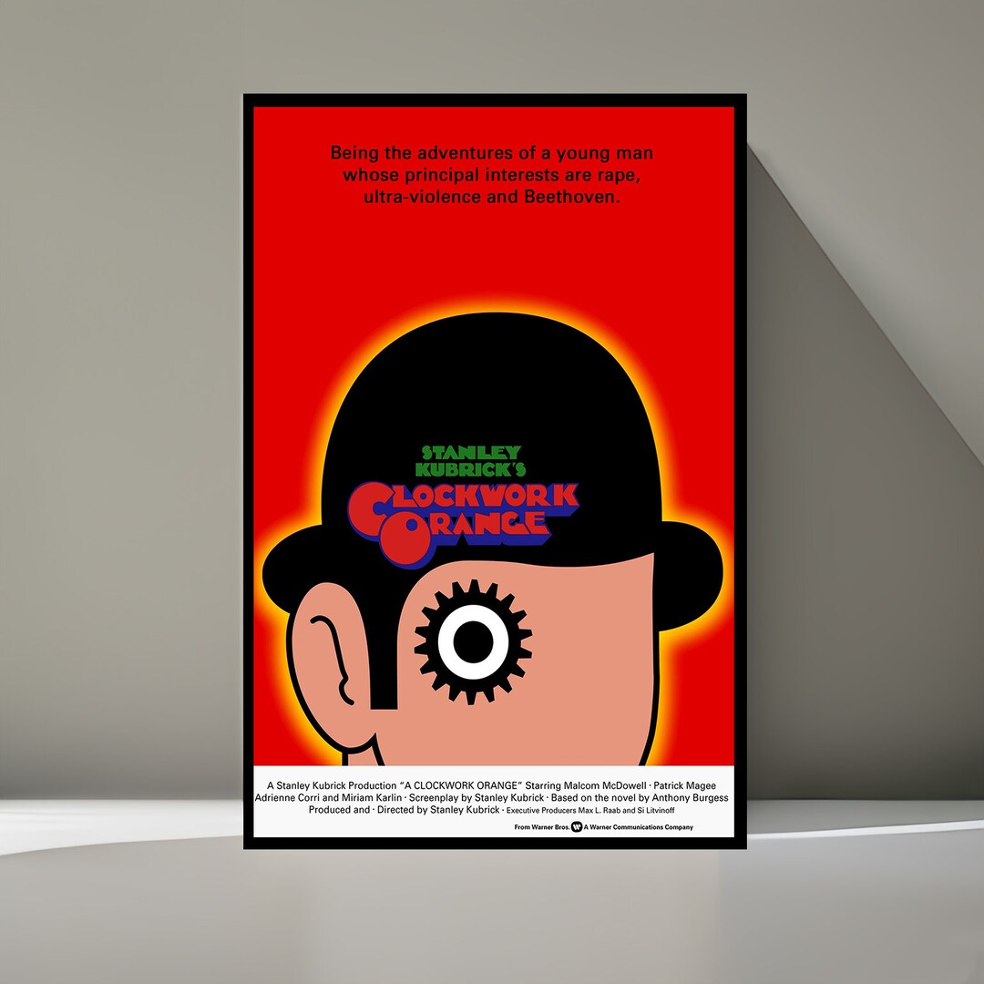 A Clockwork Orange Movie Poster, Room Decor, Home Decor, Wall Print ...