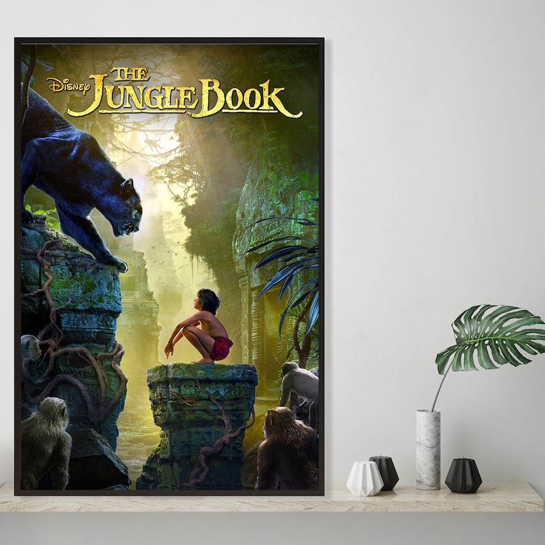 The Jungle Book Movie Poster, Room Decor, Home Decor, Wall Print, Art ...