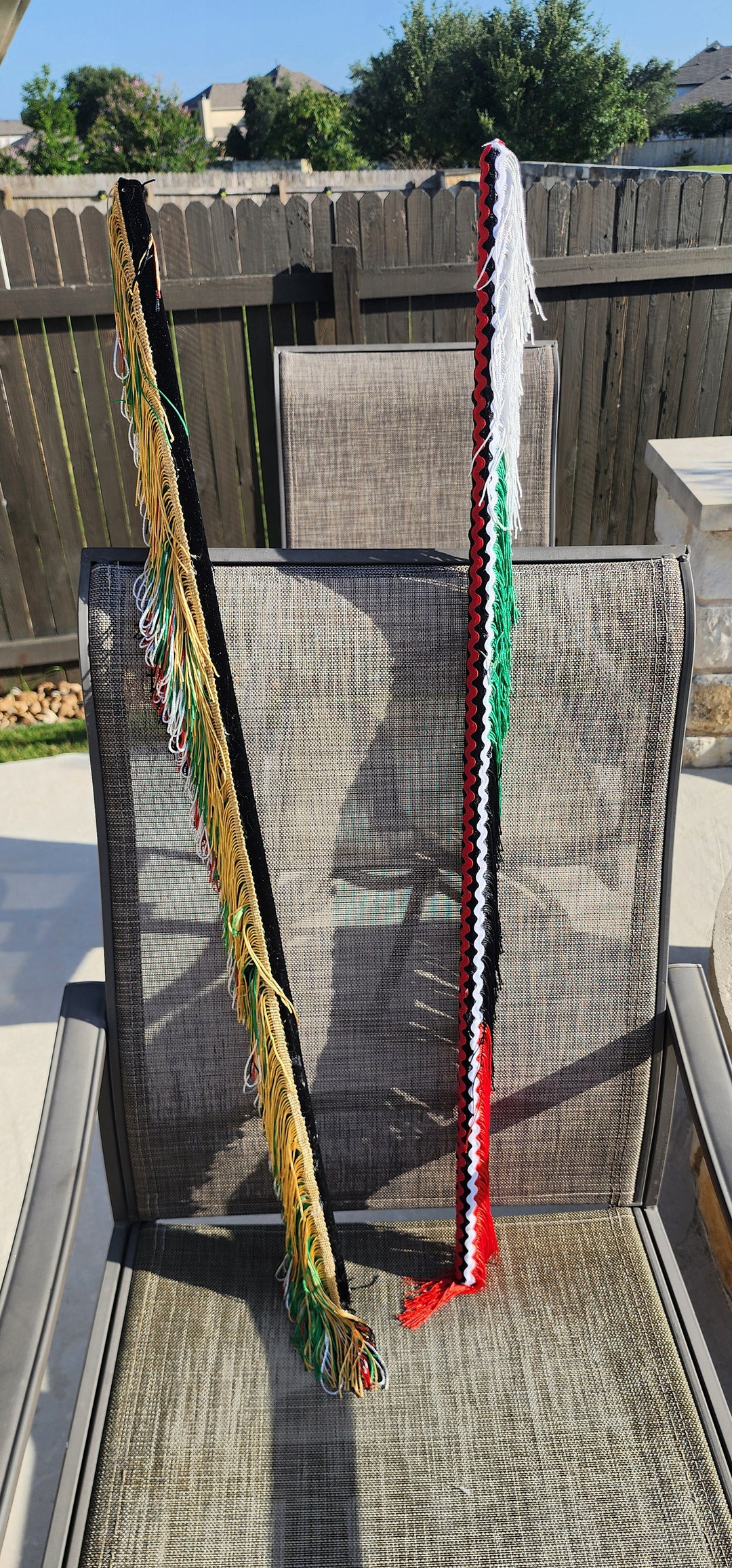 Fringed Palestine Flag Dancing Sticks: Arab Wedding Decor, Set of 2 - Etsy