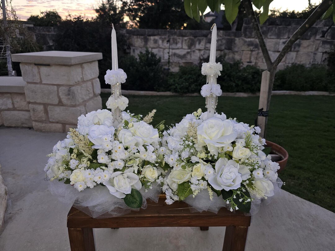 Traditional Floral Arab Wedding Dancing Candles Set of 2 - Etsy