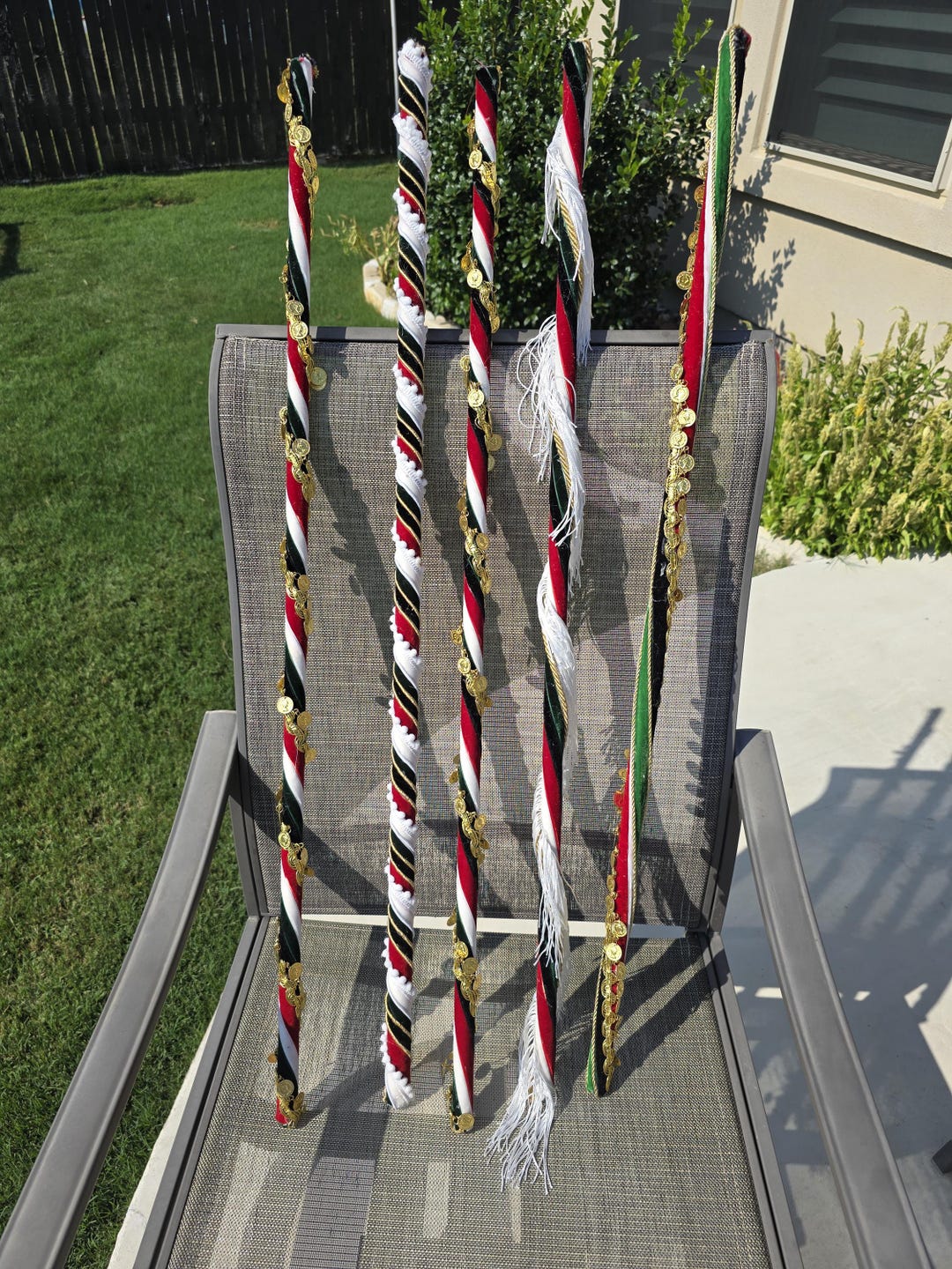 Traditional Dancing Sticks, Dabke, Arab Wedding Dancing Sticks Set of 5 ...