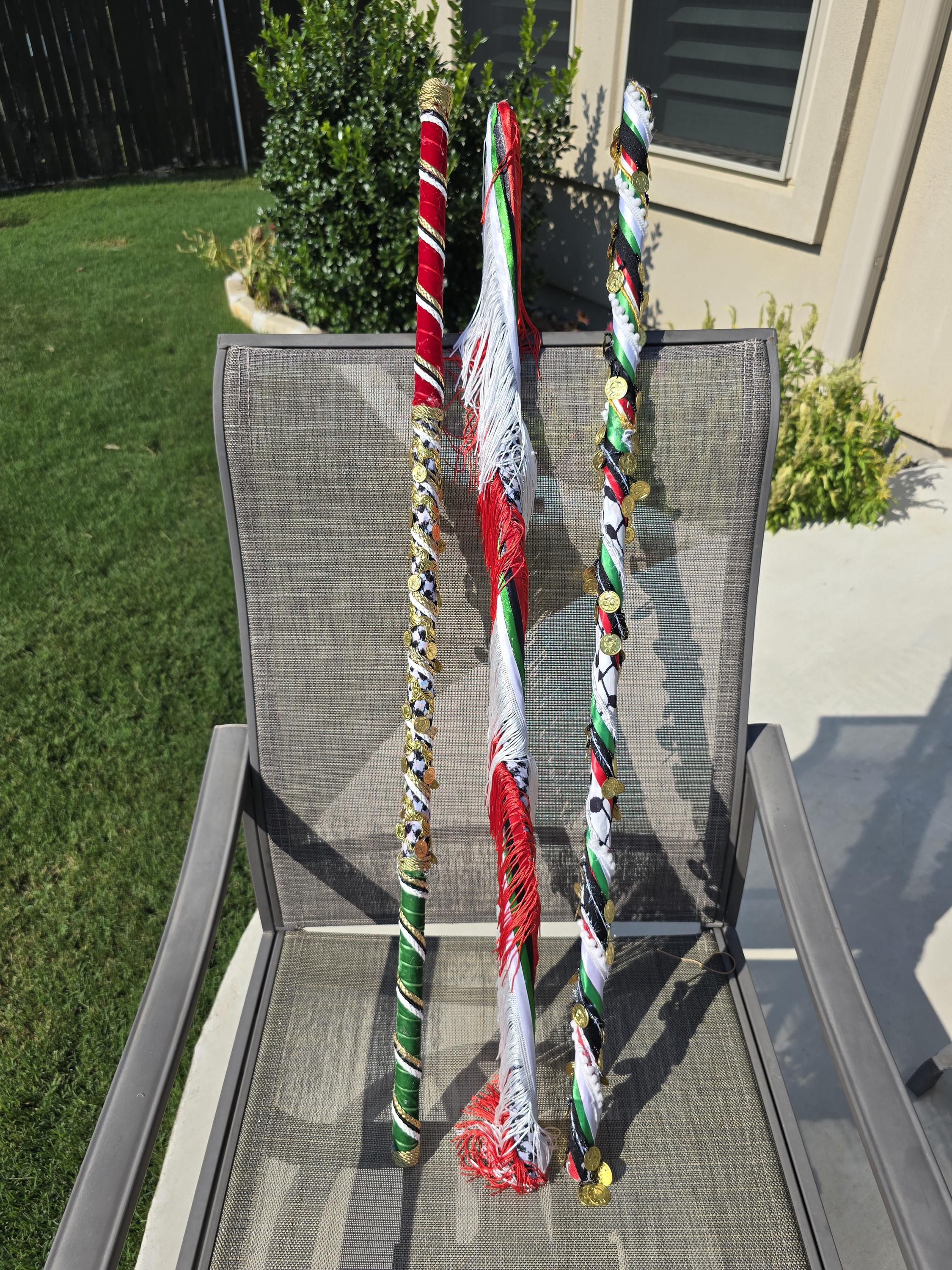 Handmade Dabke Dancing Sticks: Arab Wedding Set of 3 - Etsy