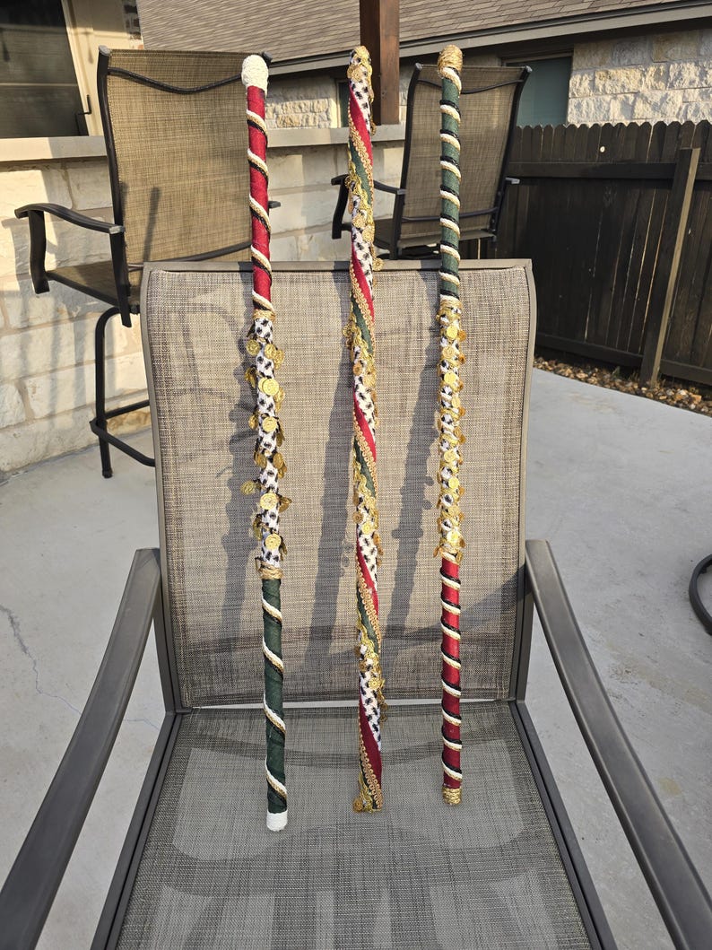 Traditional Dancing Sticks, Dabke, Arab Wedding Dancing Sticks Set of 3 ...