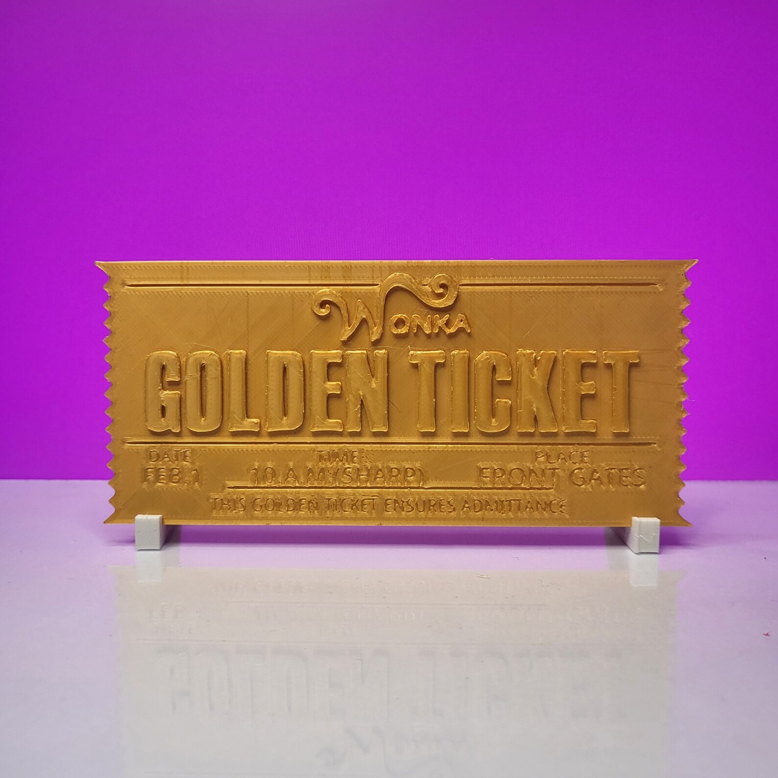 Golden Ticket|charlie and the Chocolate Factory|3d Printed|personalised ...