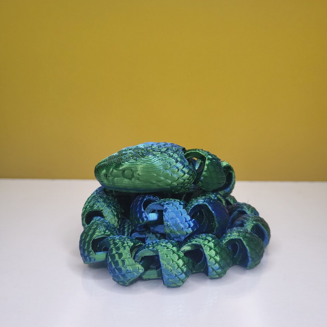 Articulated Snake Flexi Fidget Toy 3d Printed Snake Stress Relief ...