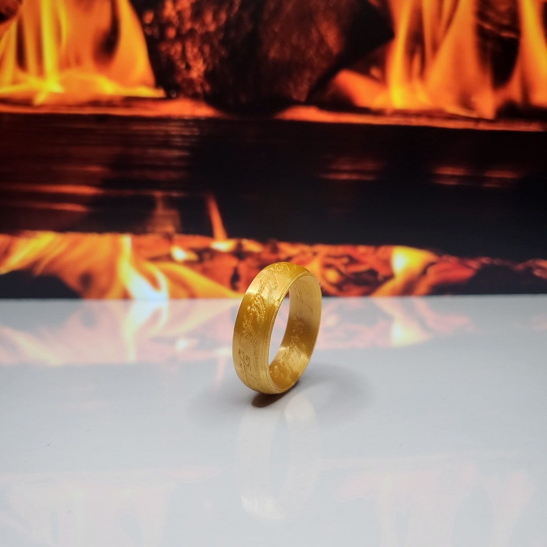 Lord of the Rings the One Ring 3d Printed Lord of the Rings Ring Lord ...
