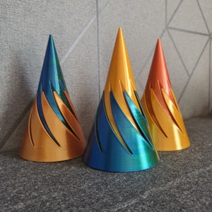 3d Printed Spiral | Endless Cone | Infinity Spiral | Fidget Toy ...