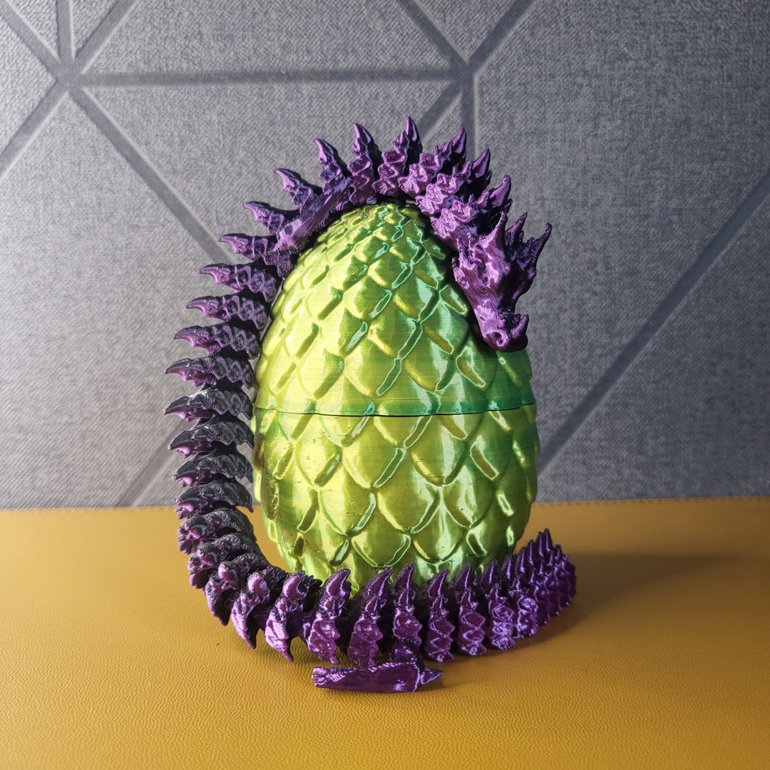 Articulated Dragon | 3d Printed Sensory Dragon Egg | Sensory Fidget Toy ...