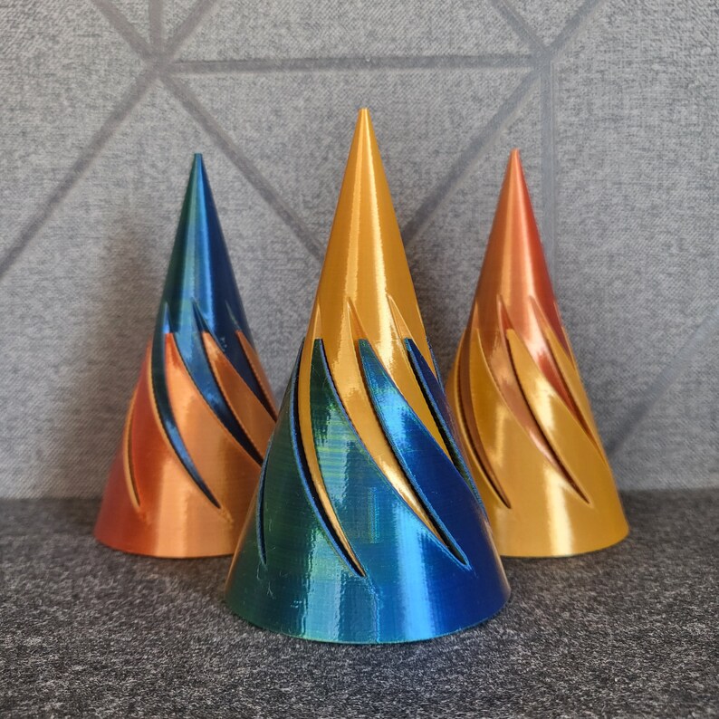 3d Printed Spiral | Endless Cone | Infinity Spiral | Fidget Toy ...