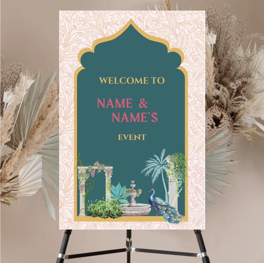 Indian Custom Welcome Sign Digital Download - Etsy