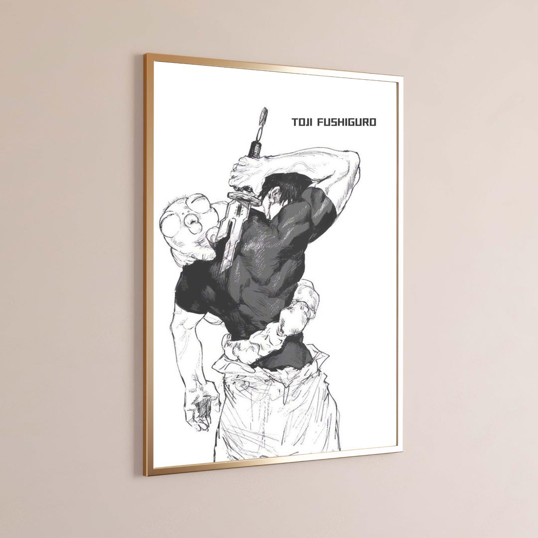 Toji Fushiguro JJK Wall Art - Etsy