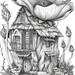 35 Printable Coloring Pages Fantasy Houses Flowers, Coloring Pages for ...