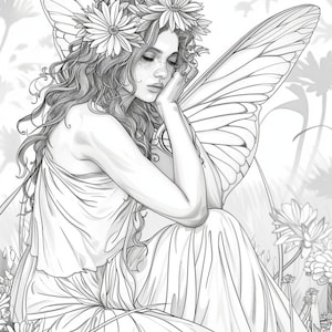 35 Abstract Fairies Coloring Page, Adults Coloring Pages, Cute Kids ...