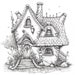 35 Printable Coloring Pages of Fantasy Houses, Coloring Pages for ...