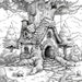 35 Printable Coloring Pages Fantasy Houses Trees, Coloring Pages for ...