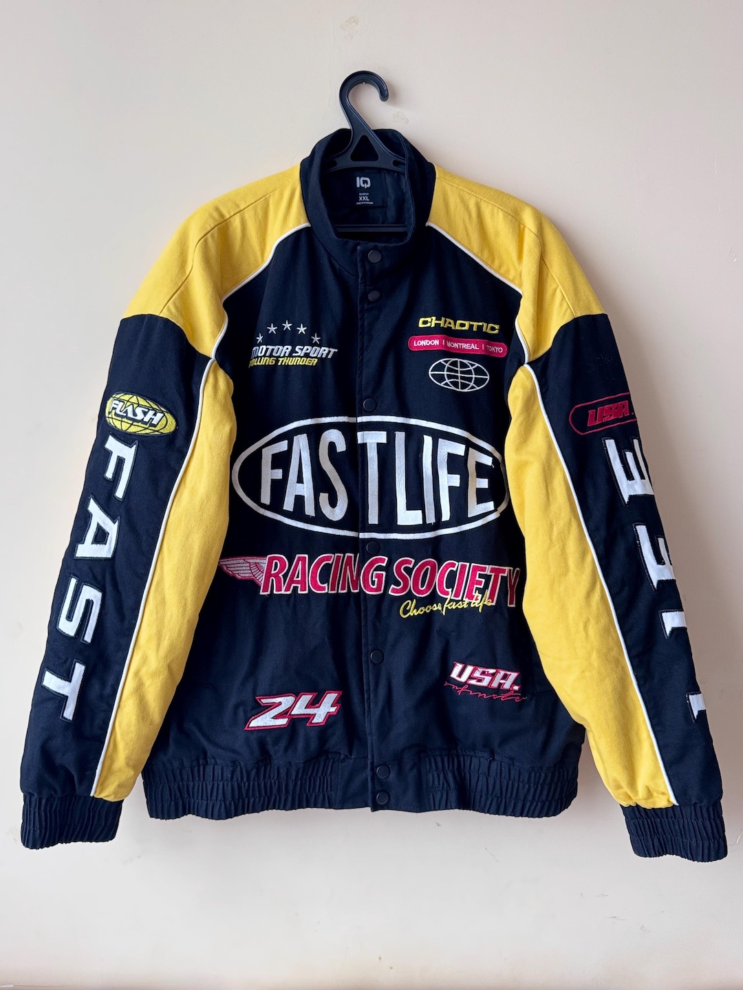 Vintage FAST Life Chaotic System Nascar Design Racing Motorsport Jacket ...