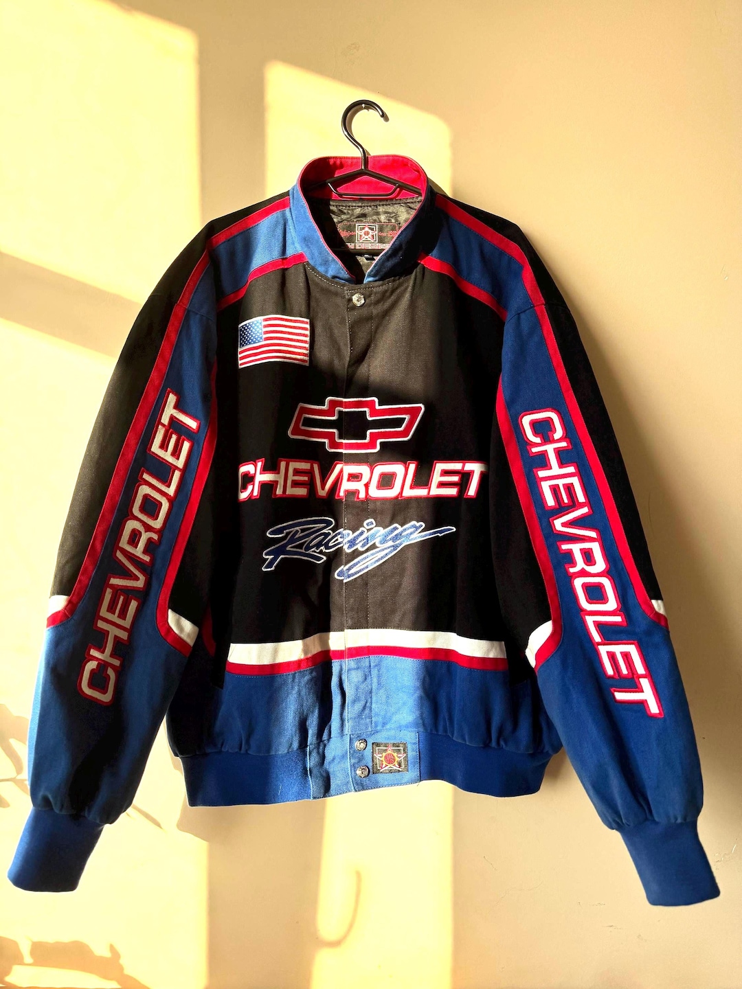 Vintage Leather Wilsons Ricky Bobby Nascar Racing Motorsport Jacket ...