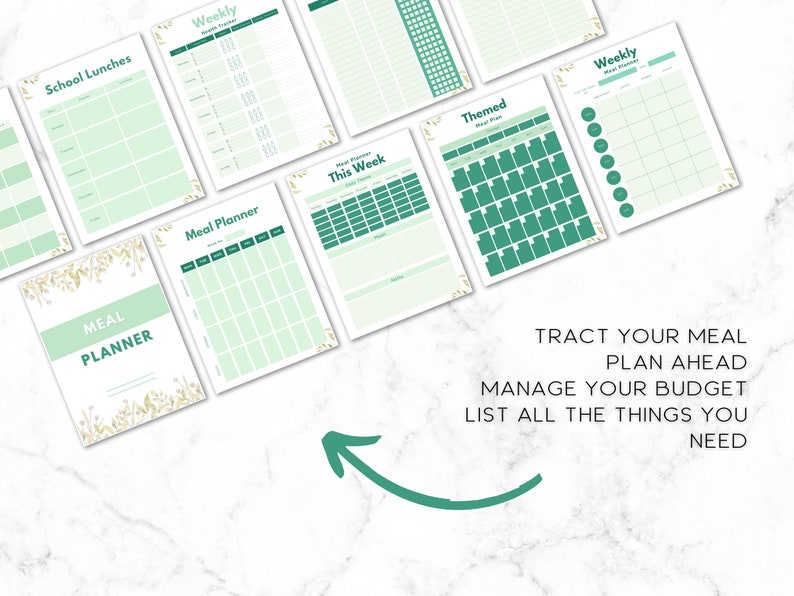 Printable Meal Planner Printable Meal Planner Goodnotes Digital ...