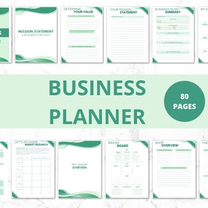 Printable Business Planner Template for Business Owners Digital ...