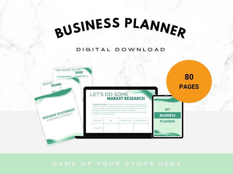 Printable Business Planner Template for Business Owners Digital ...