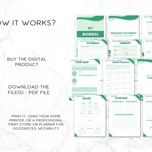 Printable Business Planner Template for Business Owners Digital ...