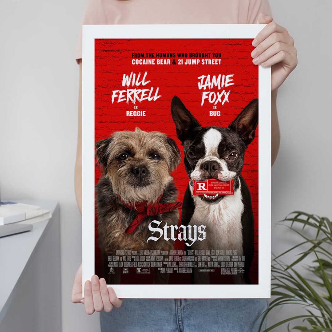 Strays Movie Poster, Unique Movie Poster Wall Art, Gift for Movie ...
