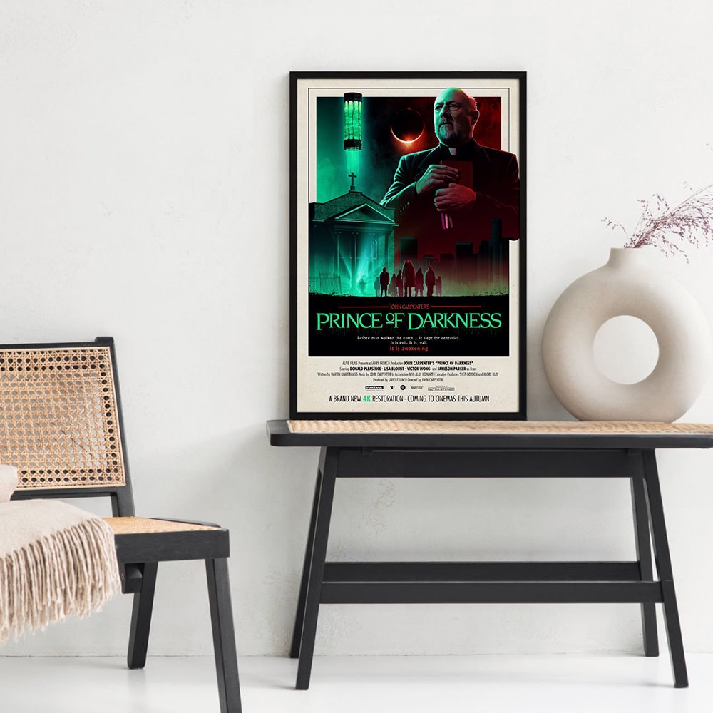 Prince of Darkness Movie Poster, Unique Movie Poster Wall Art, Gift for ...