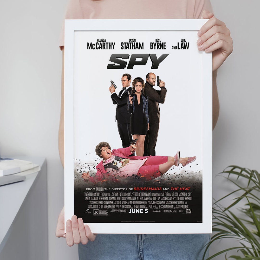 Spy Movie Poster, Unique Movie Poster Wall Art, Gift for Movie Lovers ...