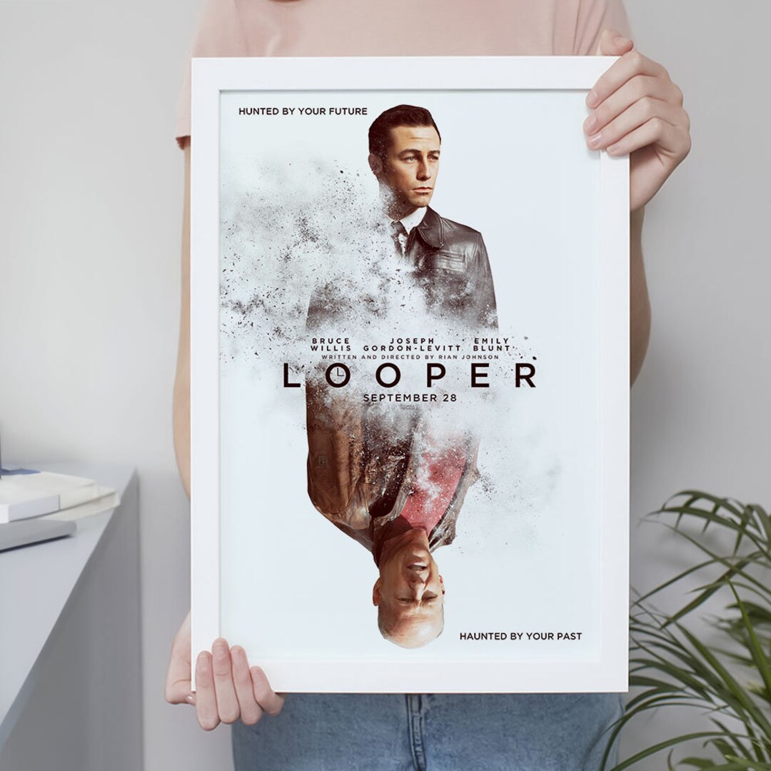 Looper Movie Poster, Unique Movie Poster Wall Art, Gift for Movie ...