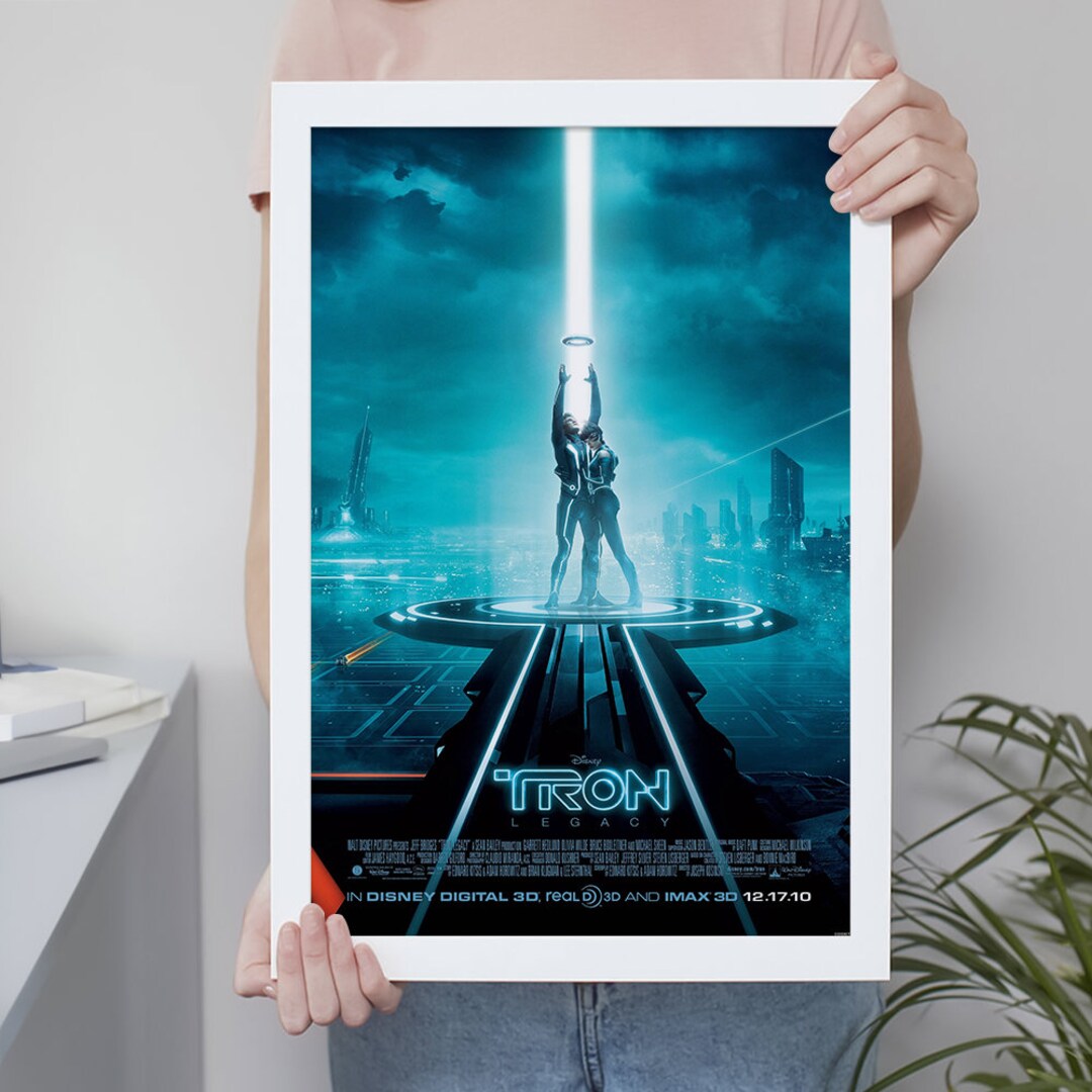 TRON Legacy Movie Poster, Unique Movie Poster Wall Art, Gift for Movie ...
