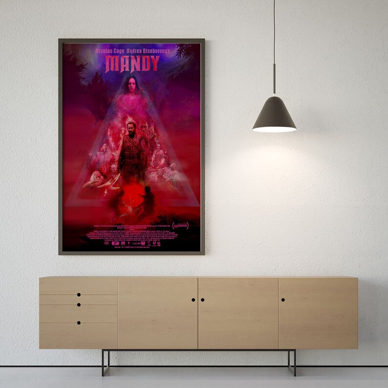 Mandy Movie Poster, Unique Movie Poster Wall Art, Gift for Movie Lovers ...