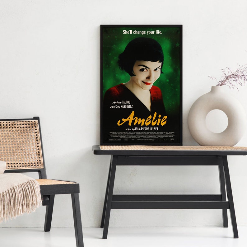 Amelie Movie Poster, Unique Movie Poster Wall Art, Gift for Movie ...