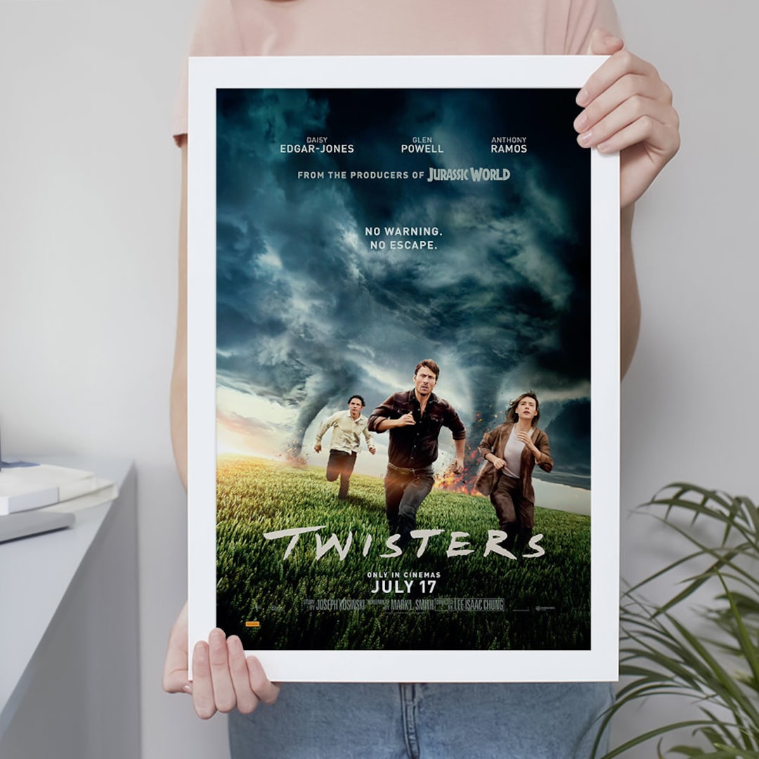 Twisters Movie Poster, Unique Movie Poster Wall Art, Gift for Movie ...