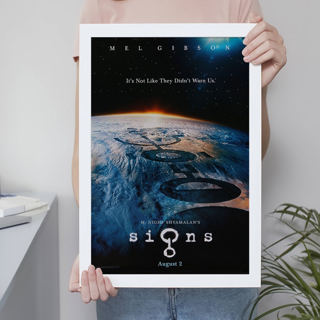 Signs Movie Poster, Unique Movie Poster Wall Art, Gift for Movie Lovers ...