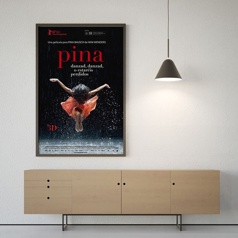 Pina Movie Poster, Unique Movie Poster Wall Art, Gift for Movie Lovers ...