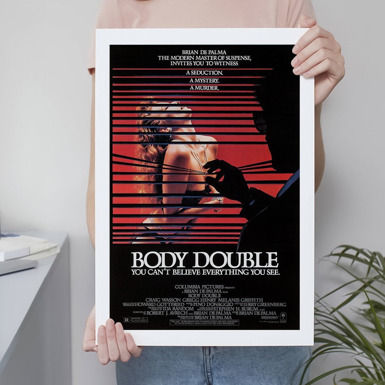 Body Double Movie Poster, Unique Movie Poster Wall Art, Gift for Movie ...