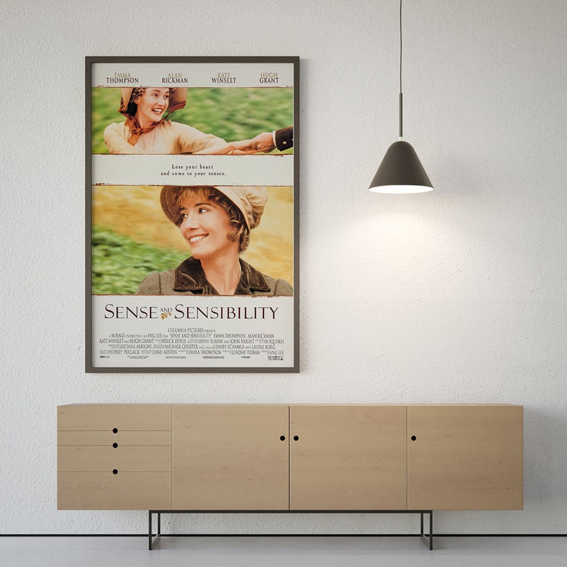 Sense and Sensibility Movie Poster, Unique Movie Poster Wall Art, Gift ...