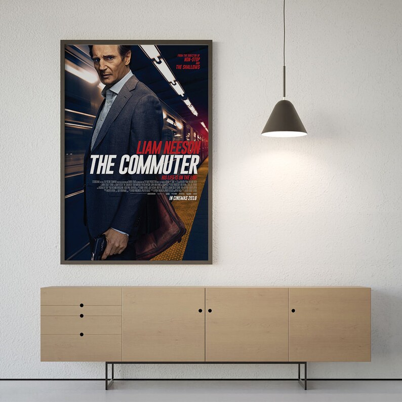 The Commuter Movie Poster, Unique Movie Poster Wall Art, Gift for Movie ...