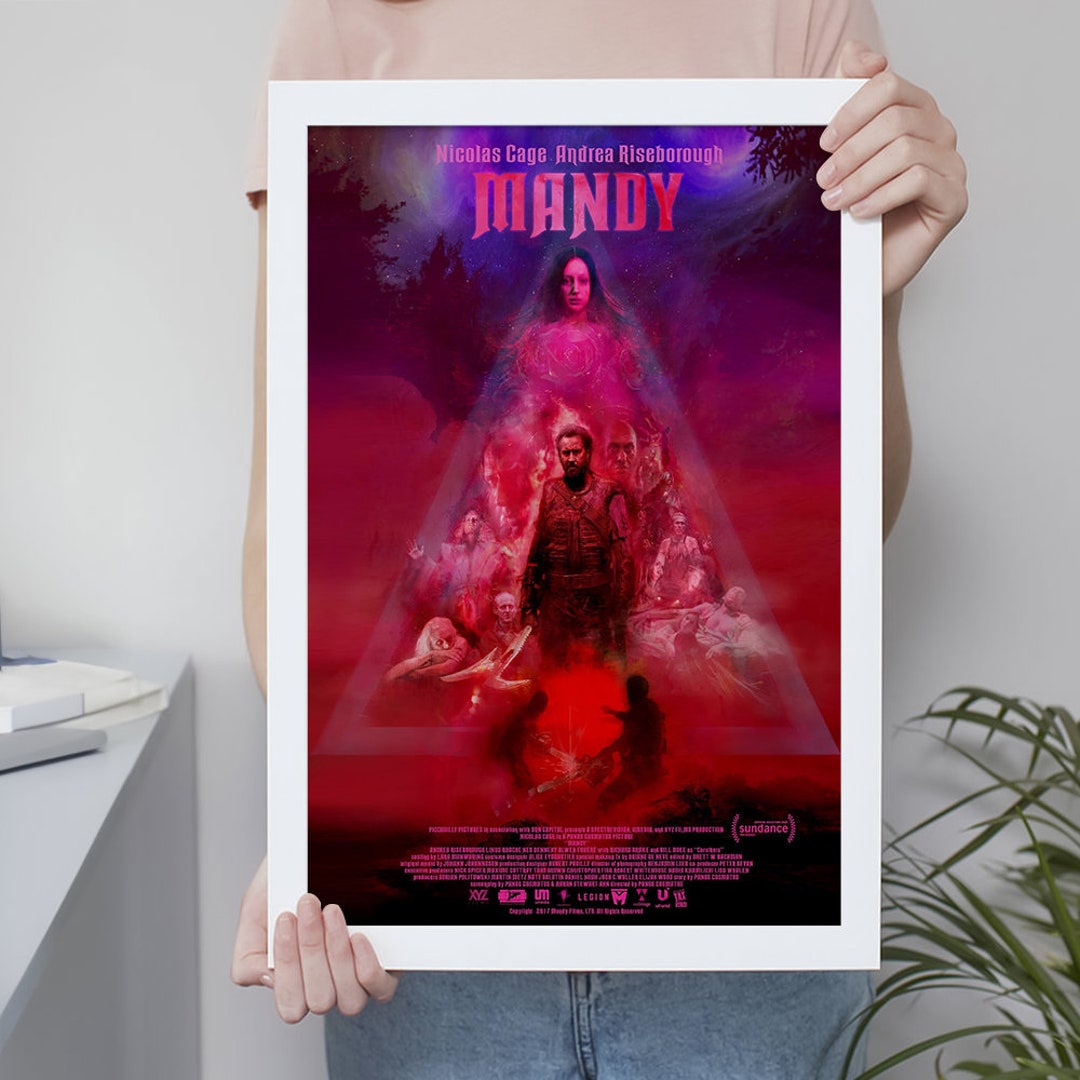 Mandy Movie Poster, Unique Movie Poster Wall Art, Gift for Movie Lovers ...