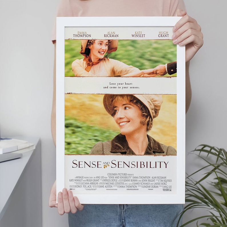 Sense and Sensibility Movie Poster, Unique Movie Poster Wall Art, Gift ...