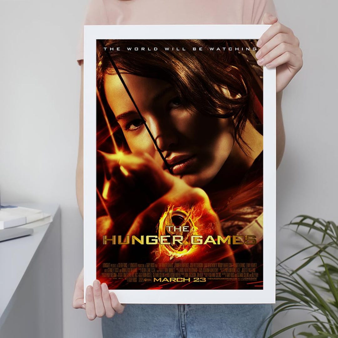 The Hunger Games Movie Poster, Unique Movie Poster Wall Art, Gift for ...