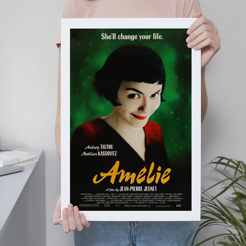 Amelie Movie Poster, Unique Movie Poster Wall Art, Gift for Movie ...