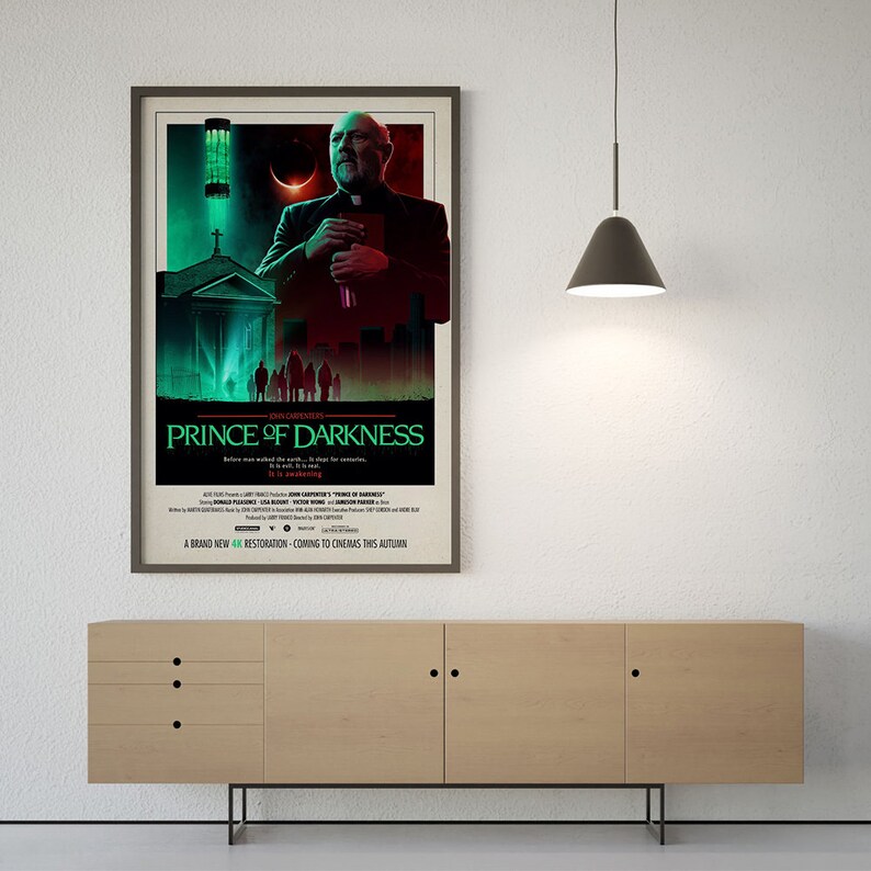 Prince of Darkness Movie Poster, Unique Movie Poster Wall Art, Gift for ...