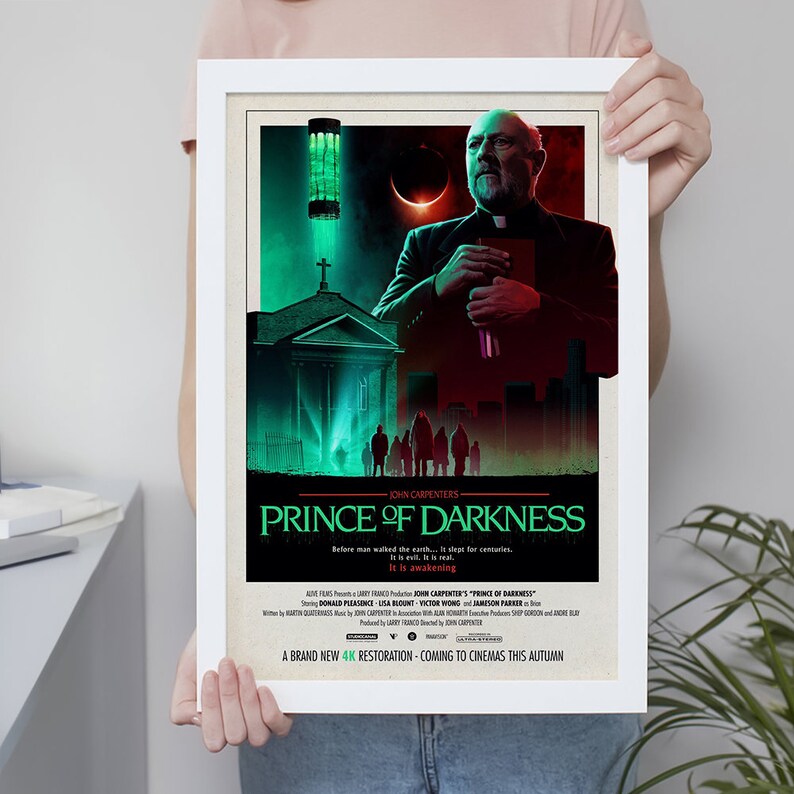 Prince of Darkness Movie Poster, Unique Movie Poster Wall Art, Gift for ...