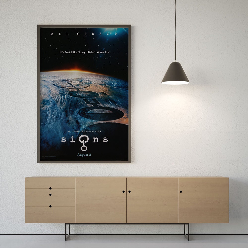 Signs Movie Poster, Unique Movie Poster Wall Art, Gift for Movie Lovers ...